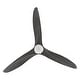 60" Solid Wood 3-Blade LED Ceiling Fan with Light Kit and Remote ...