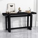 Modern Entryway Console Table with Industrial-inspired Concrete Wood ...
