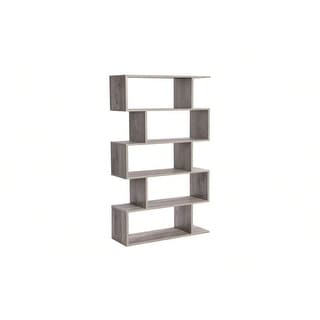 5-Tier S-Shaped Design Freestanding Decorative Storage Shelving ...