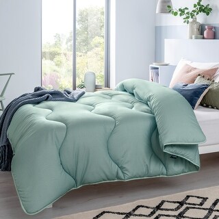 Linen Seagrass Green All-In-One Duvet Comforter - Bed Bath & Beyond ...