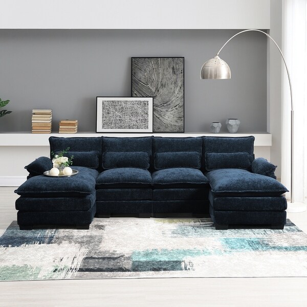 Symmetrical u shaped sectional sofa store