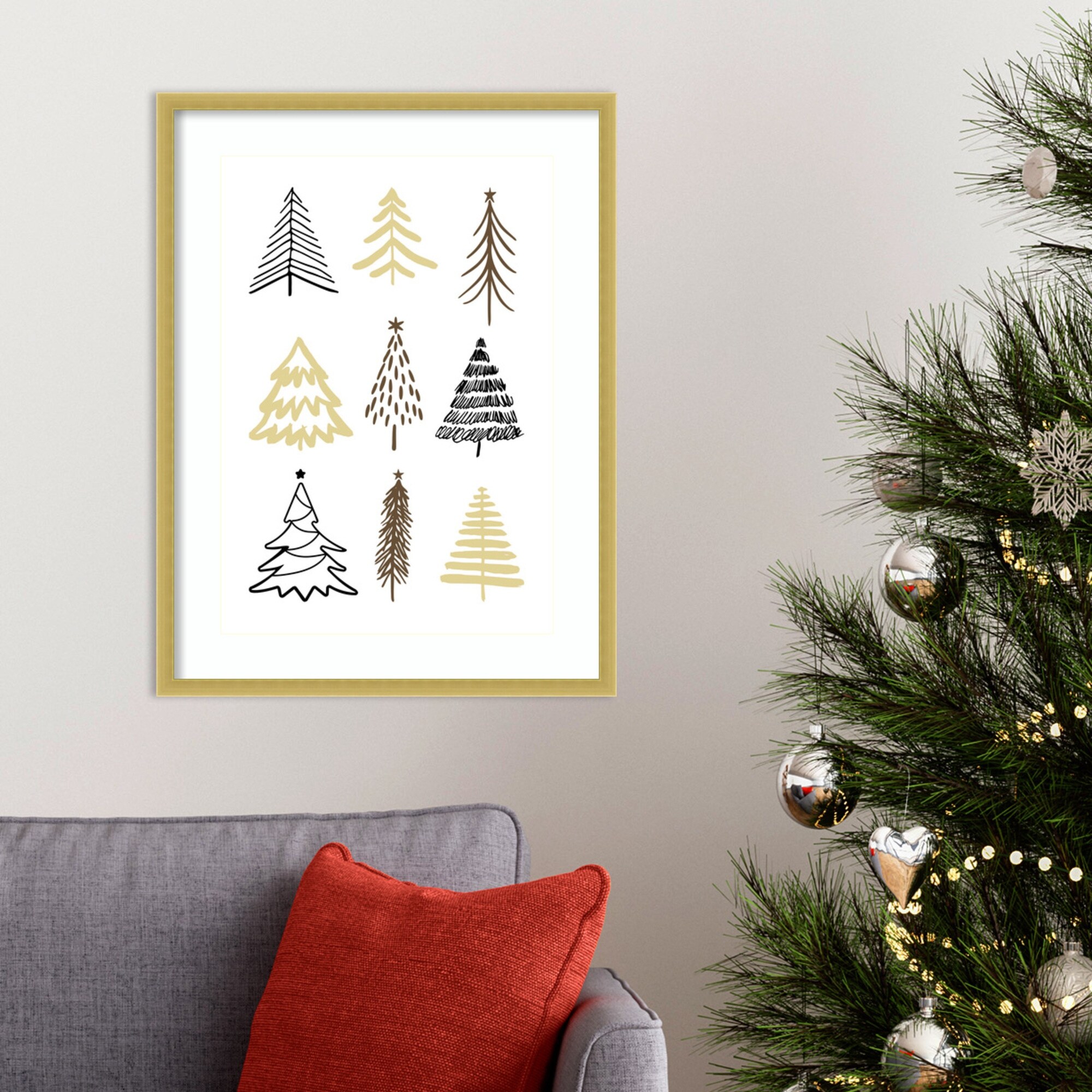 printable xmas trees