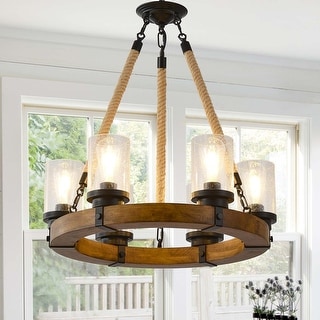Wagon Wheel Chandelier Wood Wagon Wheel Light Fixture for Dining Room ...