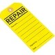 100 Pack Repair Required Tags, Yellow Service Tags for Broken Equipment ...