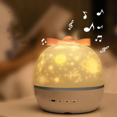 6 Modes LED Night Light Music Rotation Stars Universe Moon Ocean ...
