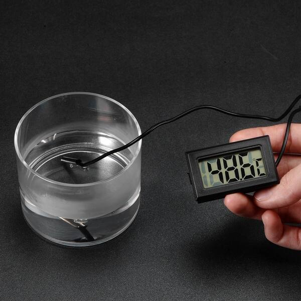 Digital Thermometer Temperature Gauge Tester w NTC Sensor Probes Cable ...