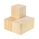 2.4Inch Unfinished Wooden Blocks, Natural Wood Cube Square Wood Blocks ...