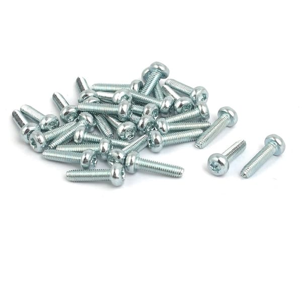 M3x12mm Pan Head Torx Socket Triangle Thread Screw Bolt Silver Tone ...