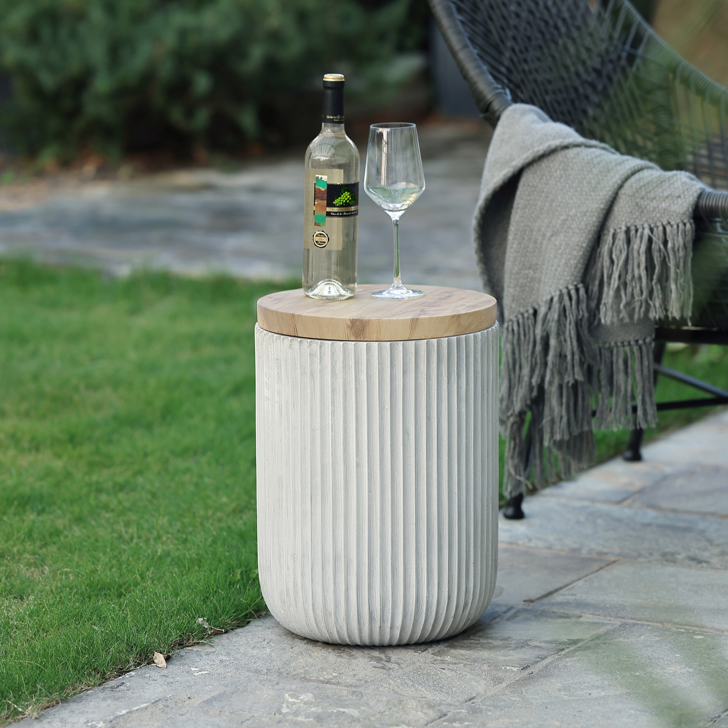 Cement end table store
