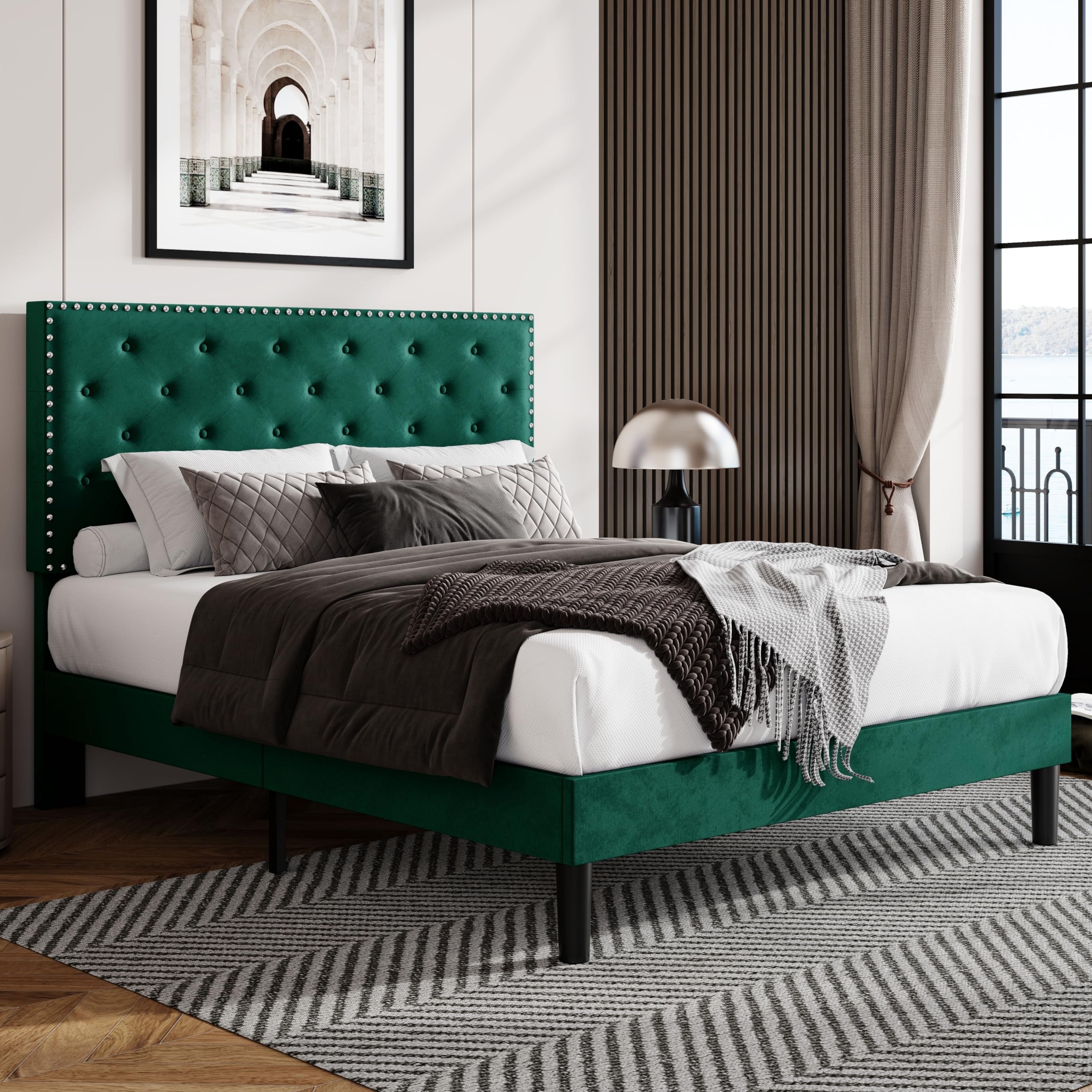 Diamond studded bed frame store
