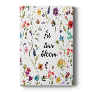 Let Love Bloom Premium Gallery Wrapped Canvas - Ready to Hang - Bed ...