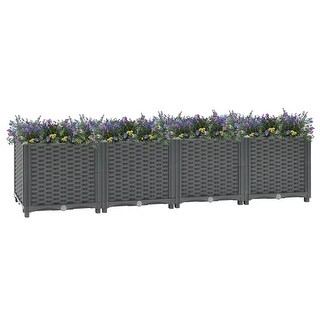 Garden Raised Beds | Plastic Patio Planters for Flowers Plants ...