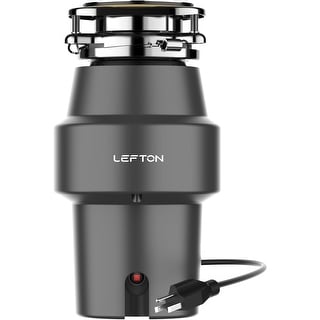 Lefton Garbage Disposal with Power Cord, 1/2 HP Continuous Feed Food ...