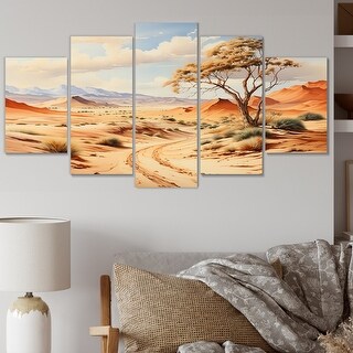Designart "Africa Desert Namibia I" Landscapes Multipanel Wall Art ...