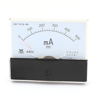 44C2 DC 0-500mA Dial Analog Panel Ammeter Ampere Meter - DC 0-500mA ...