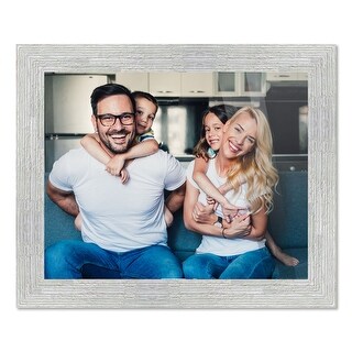 26x16 Frame White Barnwood Picture Frame - Modern Photo Frame Includes ...