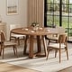 Round Dining Table for 4-6 People,47" Dining Room Table with Wooden ...