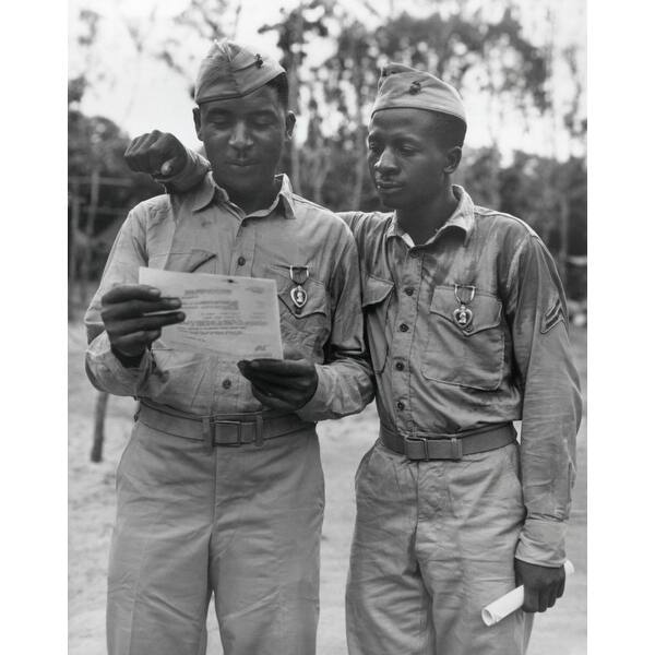 First African American Marines Decorated By The Second Marine Division ...
