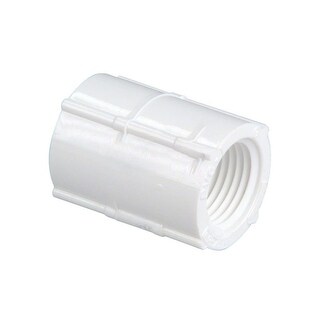 0.75 in. White Plastic PVC Coupling - Bed Bath & Beyond - 39110649