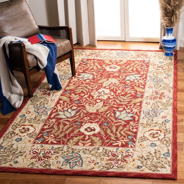 SAFAVIEH Handmade Chelsea Kaila French Country Wool Rug - On Sale - Bed ...