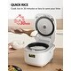 3 Cup Uncooked Rice Cooker, LCD Display with 8 Cooking Functions, Fuzzy ...