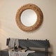 Jamie Young Strand Wood Beaded Round Wall Mirror - Bed Bath & Beyond ...
