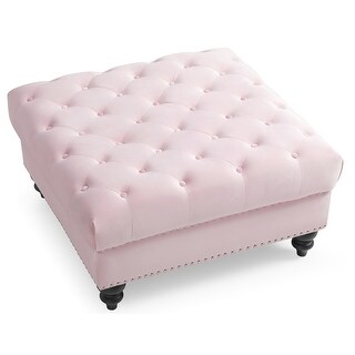 LYKE Home Ottoman , PINK - Bed Bath & Beyond - 32651191