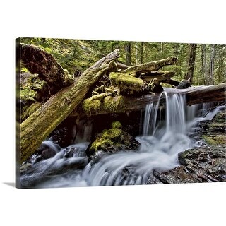 "Water flowing through streams, Washington" Canvas Wall Art - Bed Bath ...