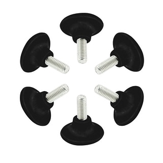 6Pcs M8x15mm Threaded Rod Furniture Glide Leveling Foot Adjuster ...