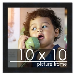 10x10 Contemporary Black Wood Picture Square Frame - Picture Frame ...