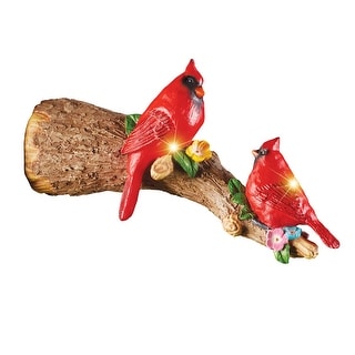 Solar Powered Cardinals on Branch Tree Hanger - One Size - Bed Bath ...