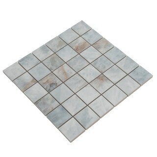 Apollo tile 12" x 12" Splendor Lappato Frosted Sky Blue Porcelain Tile ...
