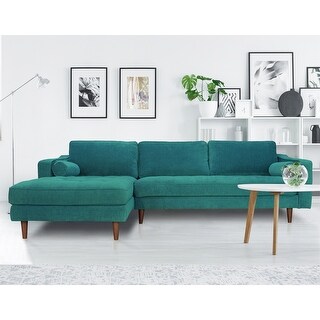 Upholstered Sectional Sofa - Turquoise - Bed Bath & Beyond - 37510916