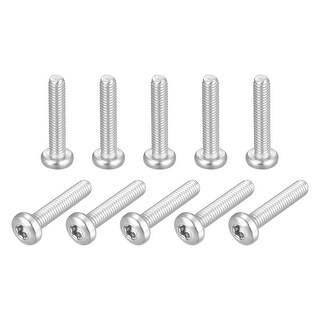 M6x30mm Torx Security Machine Screws, 10pcs 316 Stainless Steel Pan Head Screw - Silver - Bed ...