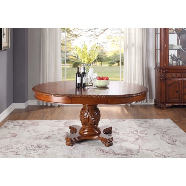 Eliza Cherry Dining Table with Removable Leaf - Bed Bath & Beyond ...