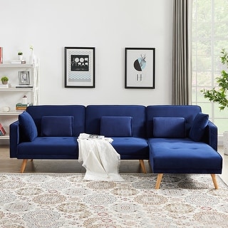 Blue Convertible Folding Sofa Bed - Bed Bath & Beyond - 40412236
