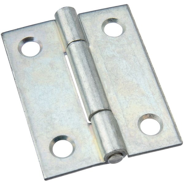 National Hardware N146-142 Non-Removable Pin Hinge, 2", Zinc Plated ...