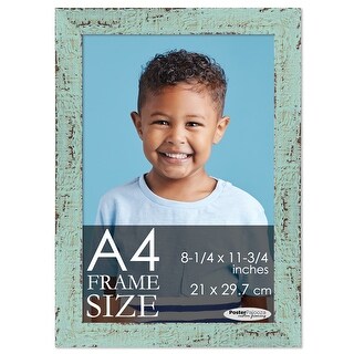 A4 Frame Green Rustic Farmhouse - Wooden 8.25x11.75 Frame - Shabby Chic ...