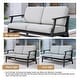 Patio Teak Wood Outdoor Loveseat Sofa with Cushions - Bed Bath & Beyond ...