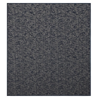 Modern Indoor/Outdoor Commercial Rug - Navy, Elemental Area Rugs - Bed ...