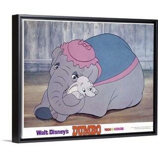 "Dumbo (1941)" Black Float Frame Canvas Art - Bed Bath & Beyond - 25527413