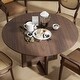Solid Wood 52'' Round Dining Table for 6 People Nordic style - 52*30 ...