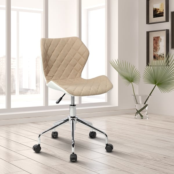 GZMR Beige Modern Height Adjustable Office Task Chair - Bed Bath ...