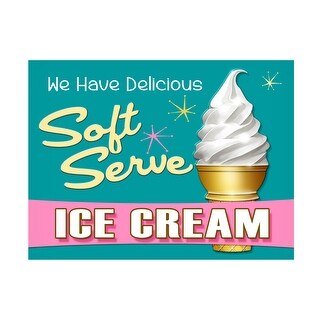 RetroPlanet 'Soft Serve Turquoise' Canvas Art - Bed Bath & Beyond ...