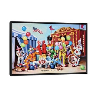 iCanvas "Ten Clowns" by D. "Rusty" Rust Framed Canvas Print - Bed Bath ...