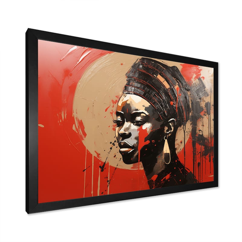 Designart "African Traditional Zulu Woman Portrait" African Tribal ...
