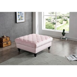 Charming Pink Traditional Ottoman - Bed Bath & Beyond - 43757171