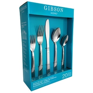 Creston 20-Piece Flatware Set with Tumble Finish - Bed Bath & Beyond ...