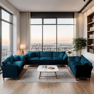 Artsy 3 Piece Sofa Set Oversized Sofa Comfy Sofa Couch, 2 Pieces of 2 ...