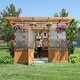 Backyard Discovery Poppy 11' x 7' Cedar Wood Greenhouse with PowerPort ...